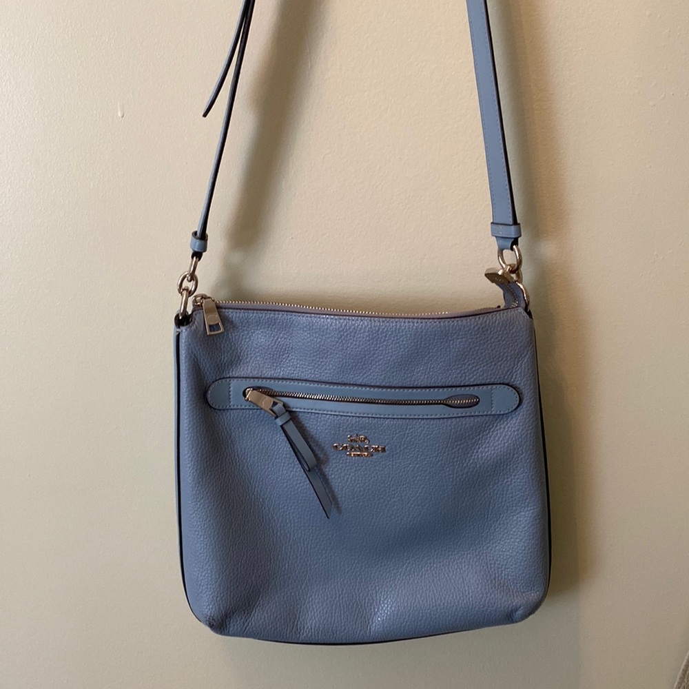 Coach Crossbody. Cornflower Blue. Like New! - Gem